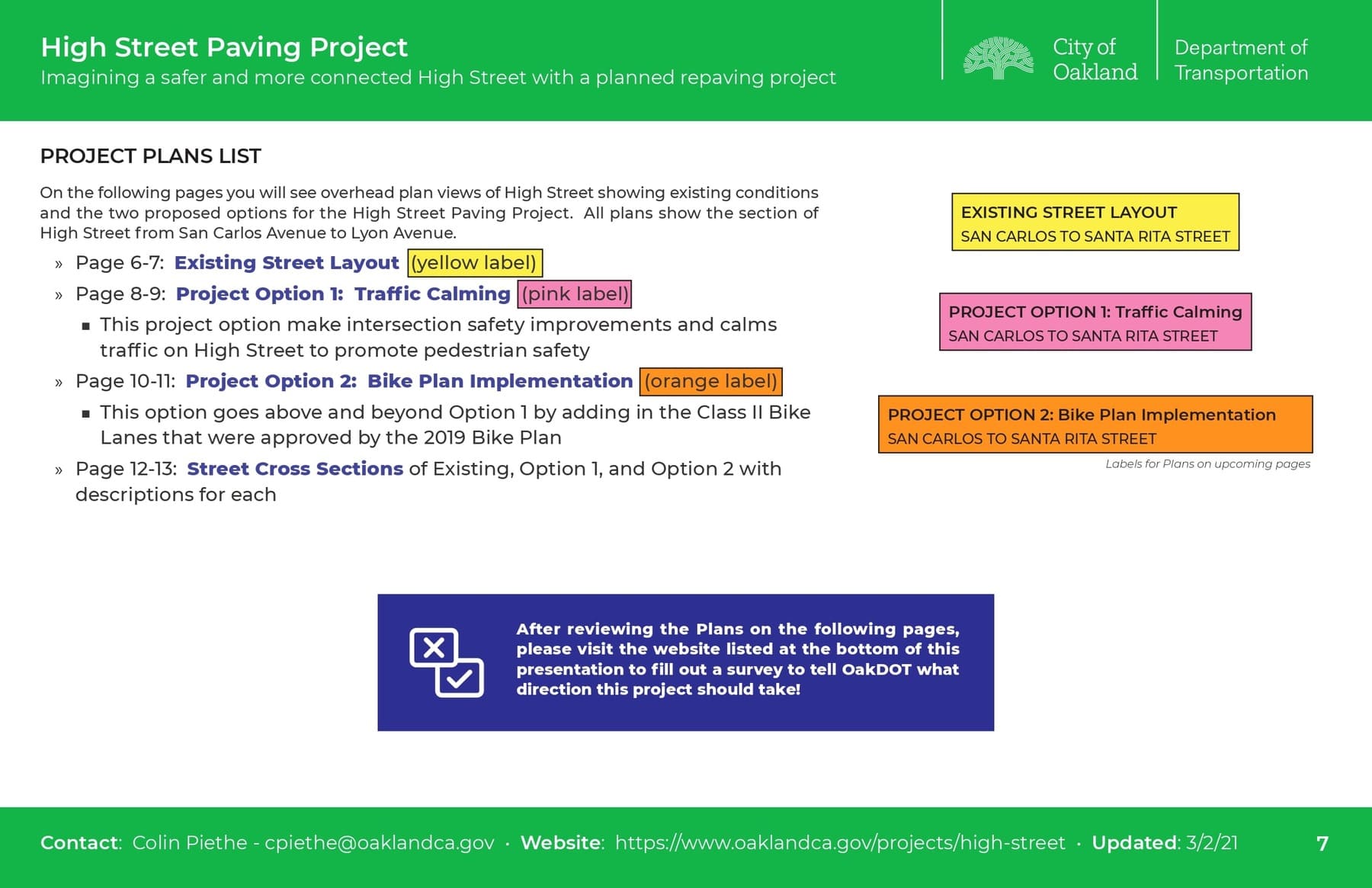High Street Paving Project – Oakland BPAC Blog