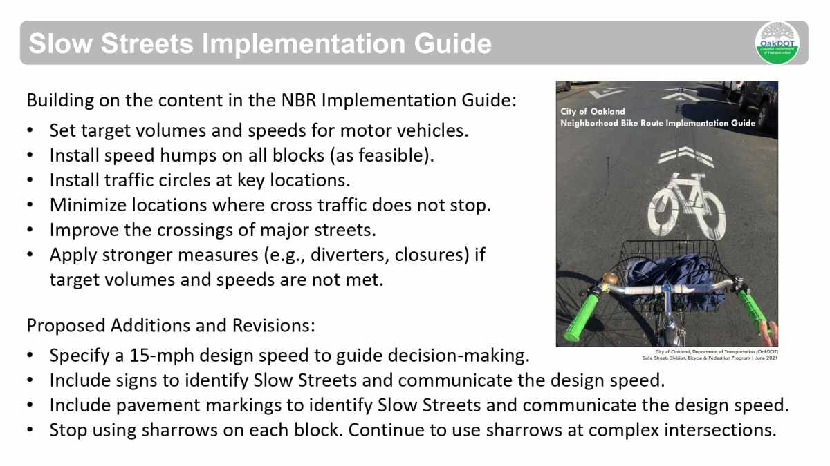 Slow Streets Update – Oakland BPAC Blog