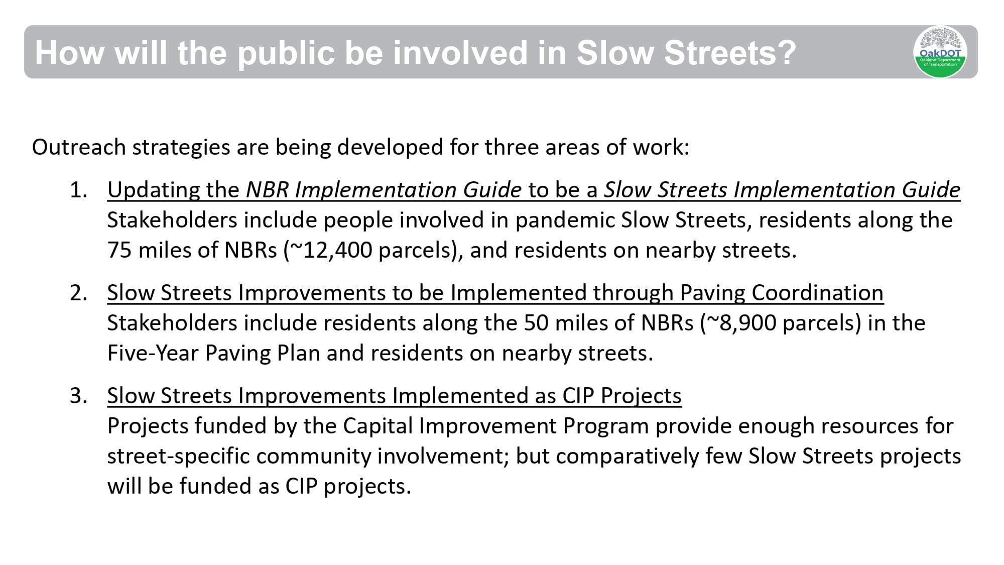 Slow Streets Update – Oakland BPAC Blog