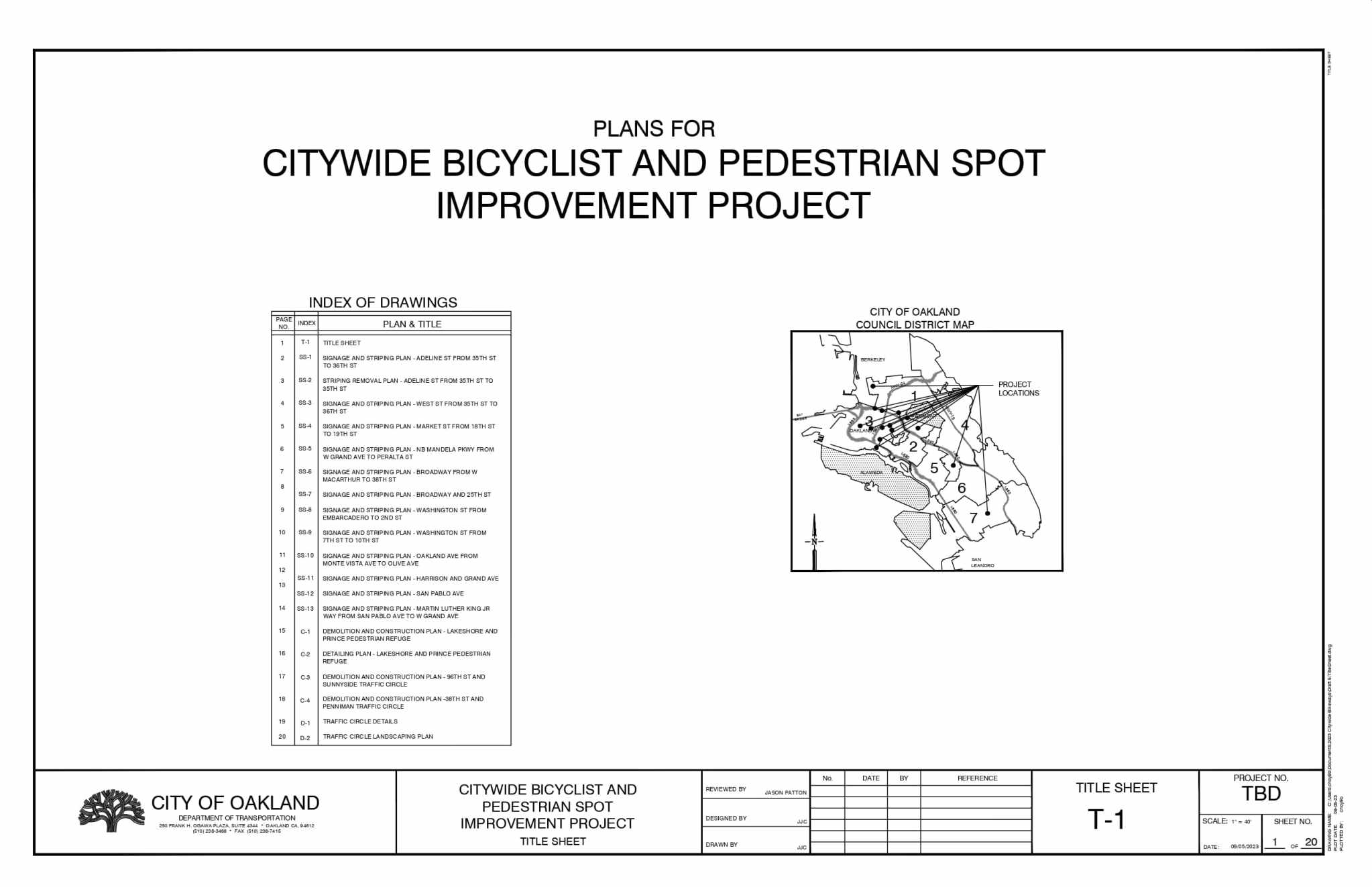 Citywide Bicyclist & Pedestrian Spot Improvements Project – Oakland ...