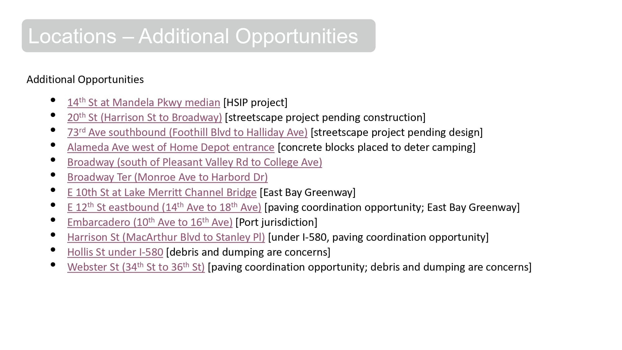 Curbside Bike Lane Separation Opportunities – Oakland BPAC Blog